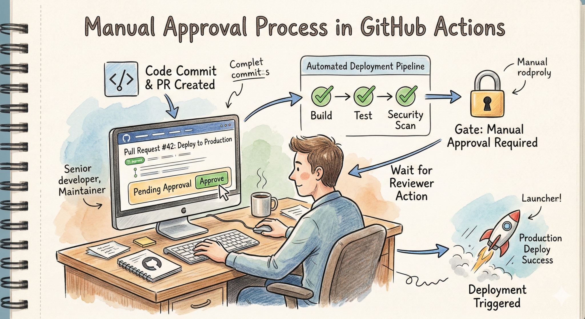 How to Implement a Manual Approval Process in GitHub Actions - CloudCuddler
